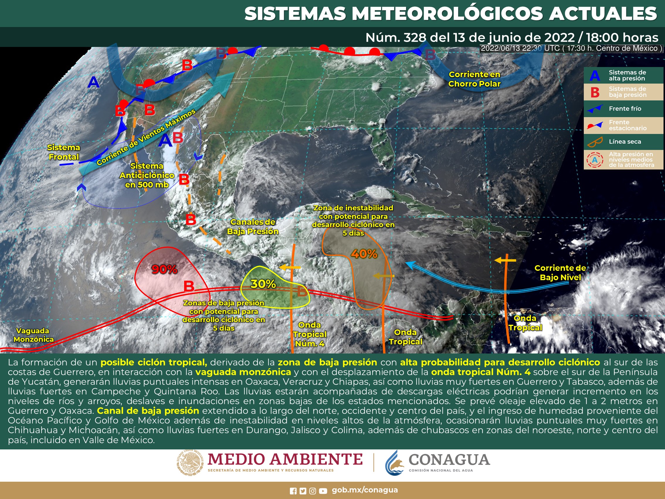 La Onda Tropical 4 Provocará Lluvias Fuertes En Guerrero Oaxaca Y