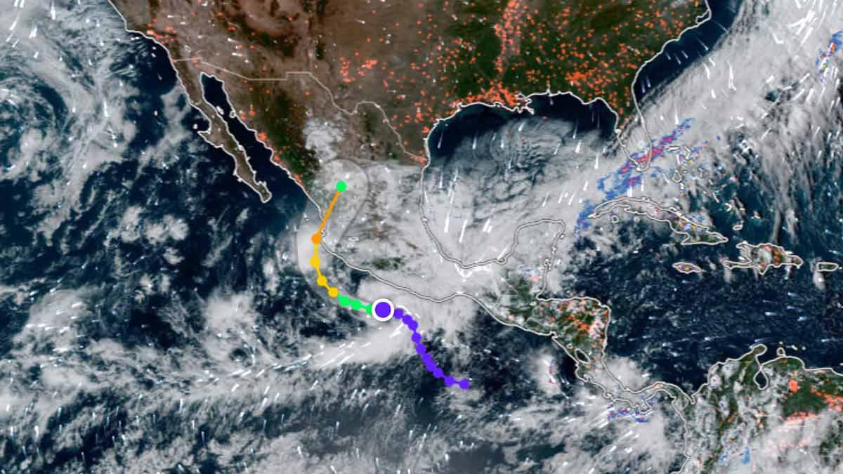 Tormenta tropical Roslyn se forma frente a las costas del Pacífico de México