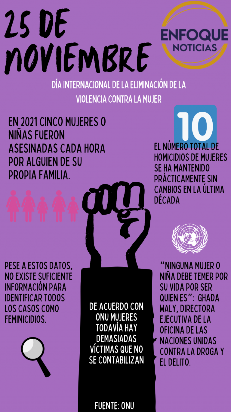INFOGRAFÍA: Día Internacional de la Eliminación de la Violencia contra la Mujer