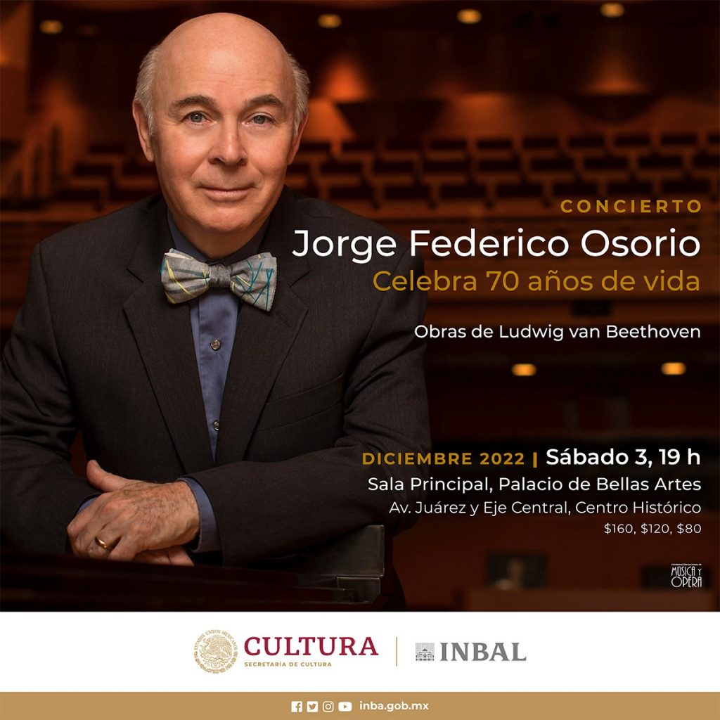 El pianista Jorge Federico Osorio celebrará 70 años de vida con la ...