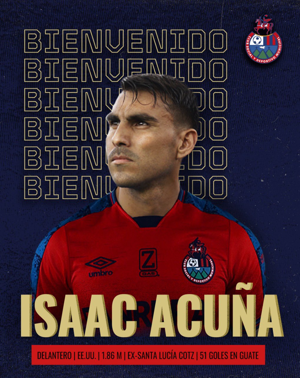 Mexicano Acuña llega al Municipal