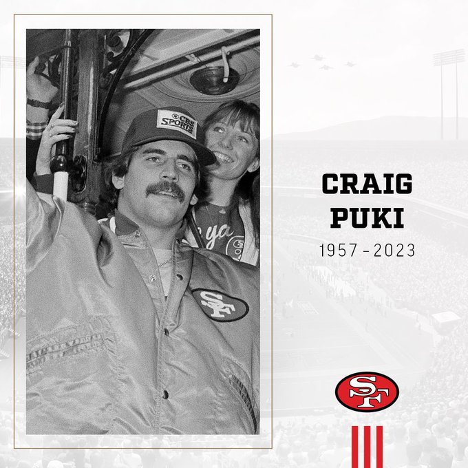 Craig Puki, campeón en el Super Bowl XVI con 49ers, muere a los 66 años ...