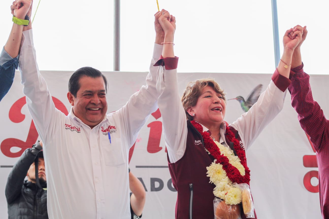 Hugo De la Rosa invita a indecisos a sumarse con Delfina Gómez