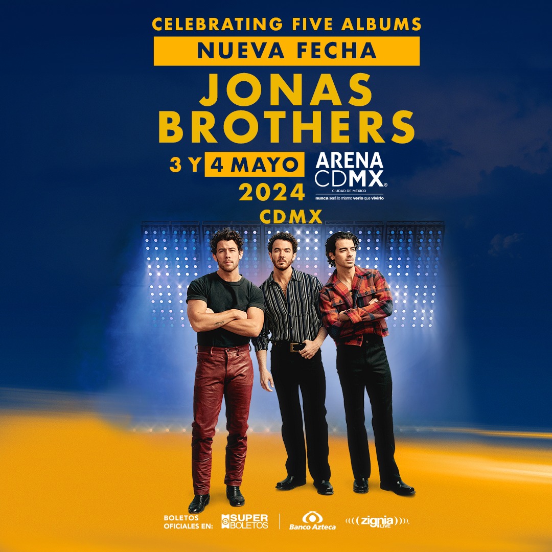 Jonas Brothers “The tour” abre nuevas fechas en CDMX y Monterrey