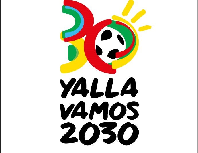 Logo oficial del Mundial 2030