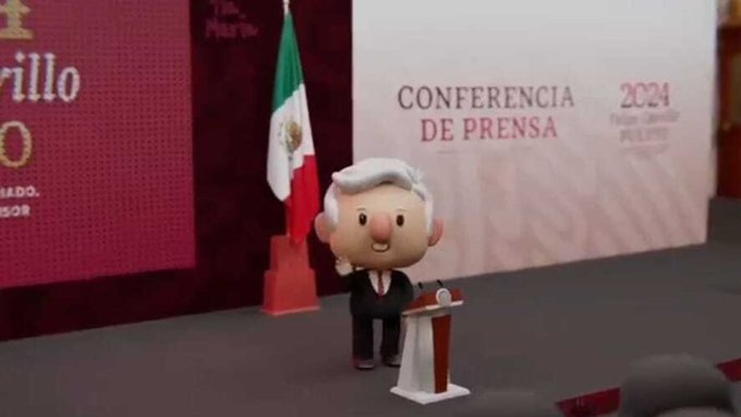 ¡Tiembla Pixar! AMLO estrena animación en su conferencia matutina