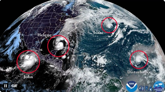 Helene se debilita y se convierte en tormenta tropical; Isaac se ...