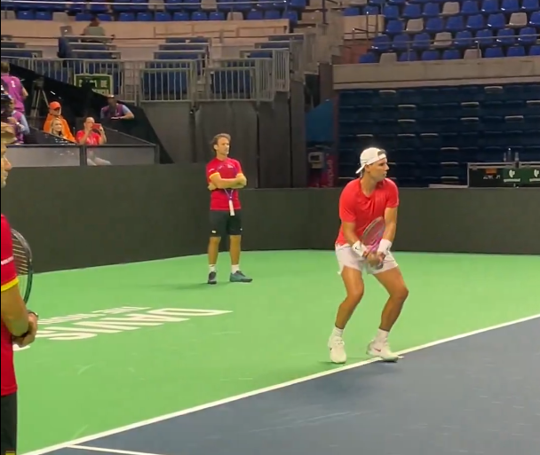 Rafa Nadal se prepara para su última competencia