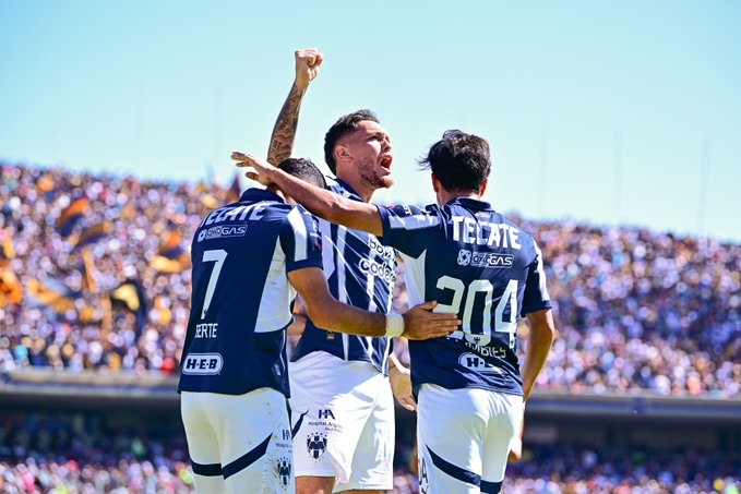 Baile y goliza de Monterrey a los Pumas. Rayados está en semifinales